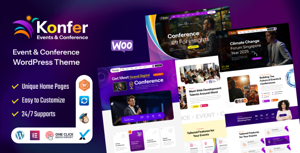 Konfer - Conference and Event WordPress Theme by expert-Themes | ThemeForest