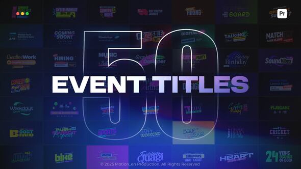 Event Titles | Premiere Pro, Premiere Pro Templates | VideoHive