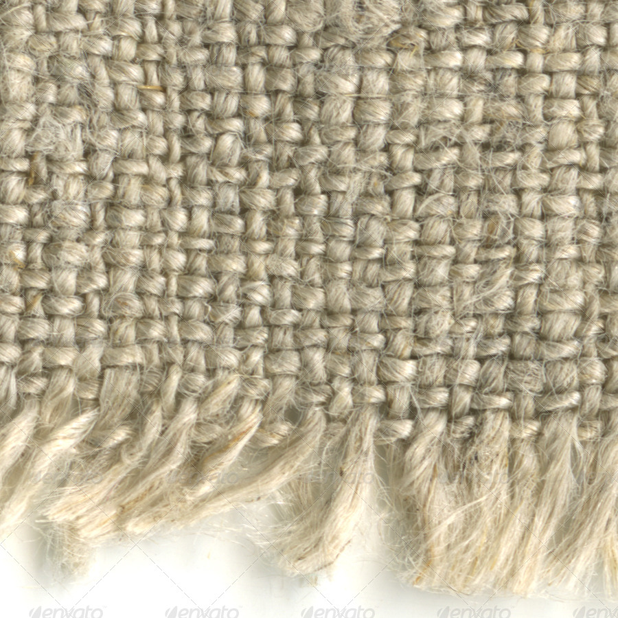 Pieces of Burlap with Torn Edges Isolated on White by error242 ...