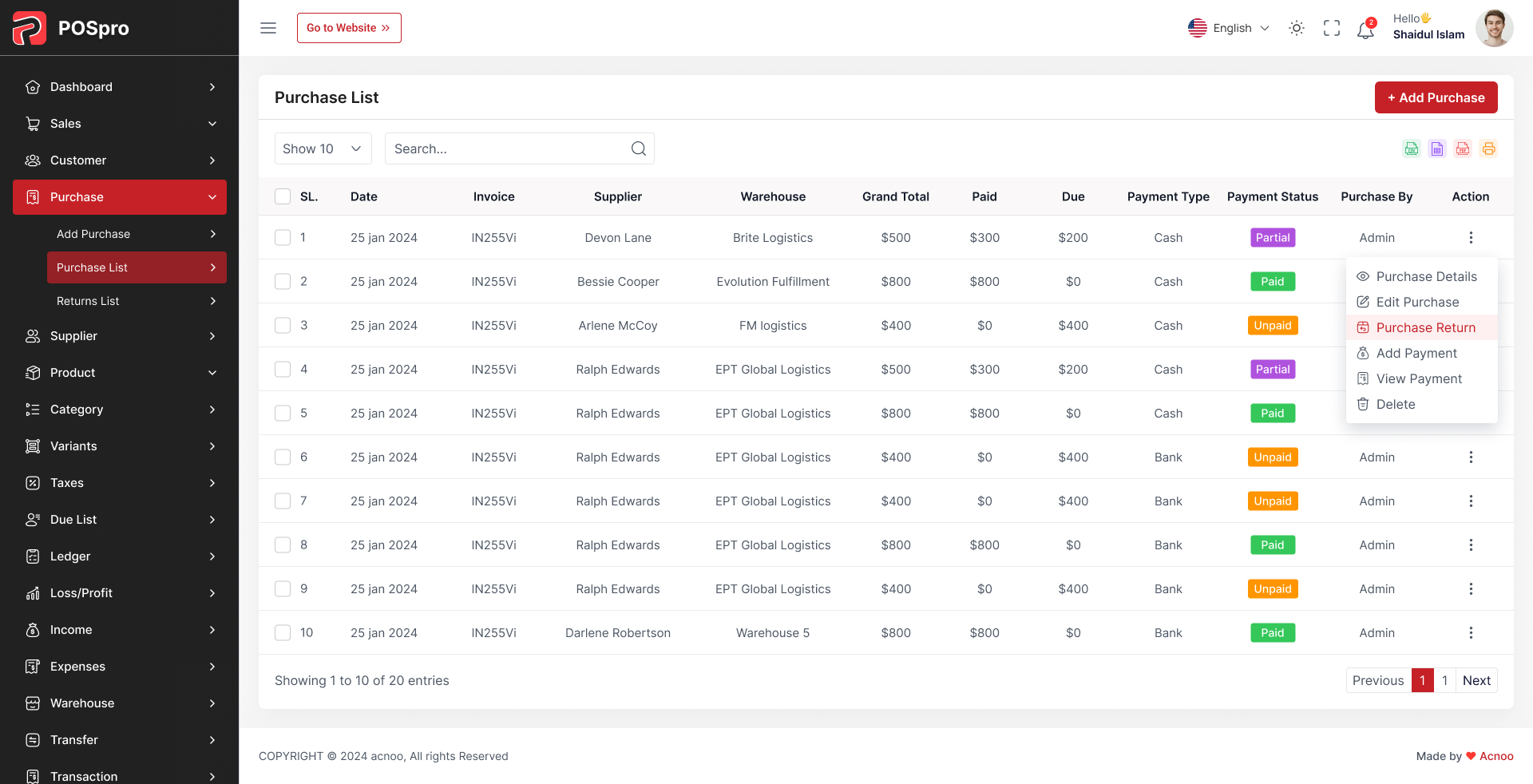 POS Pro - Advanced POS & Inventory Management System add-on | POS SaaS ...