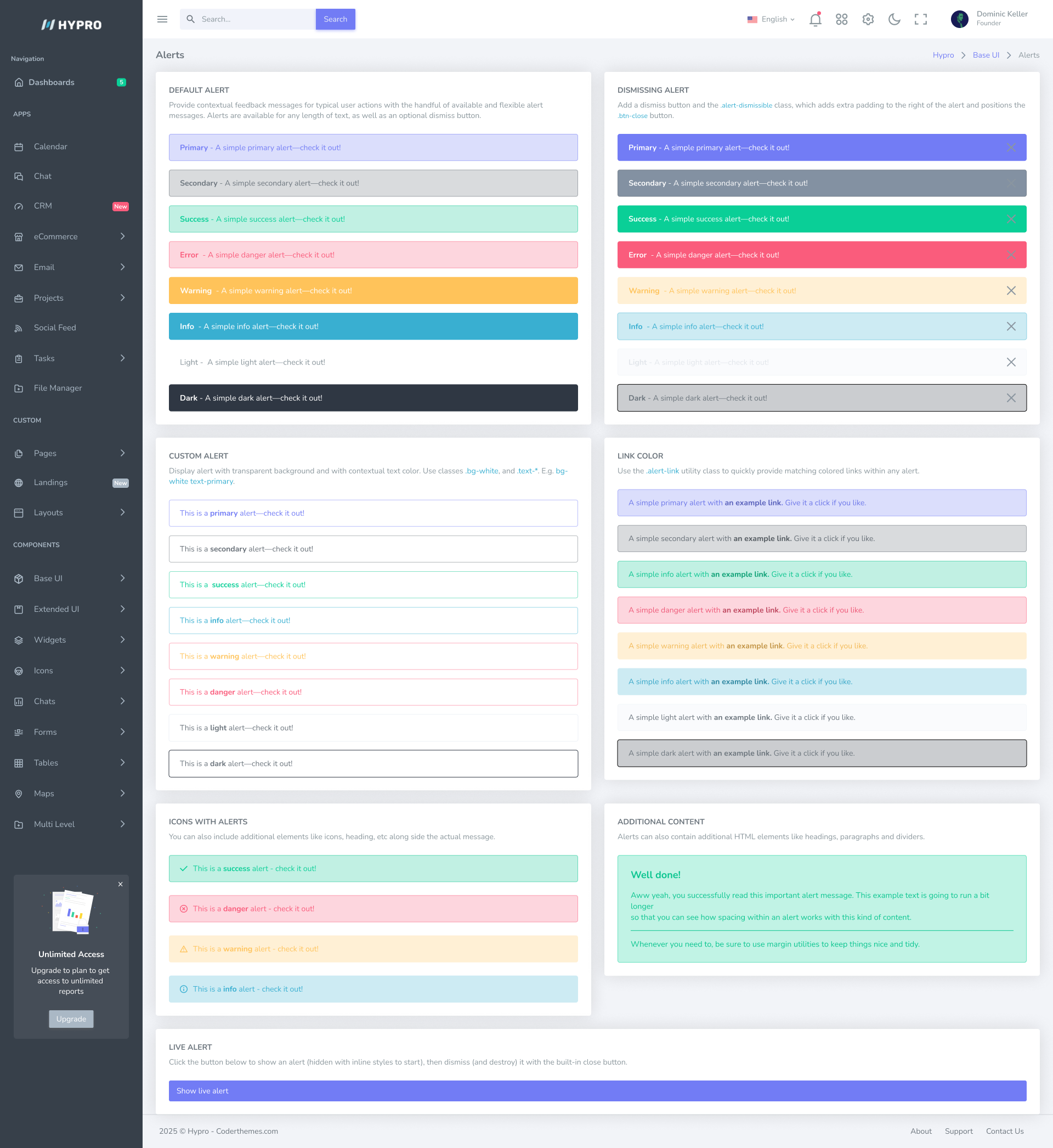 Hypro – Admin & Dashboard Figma Template (Dark/Light) by coderthemes