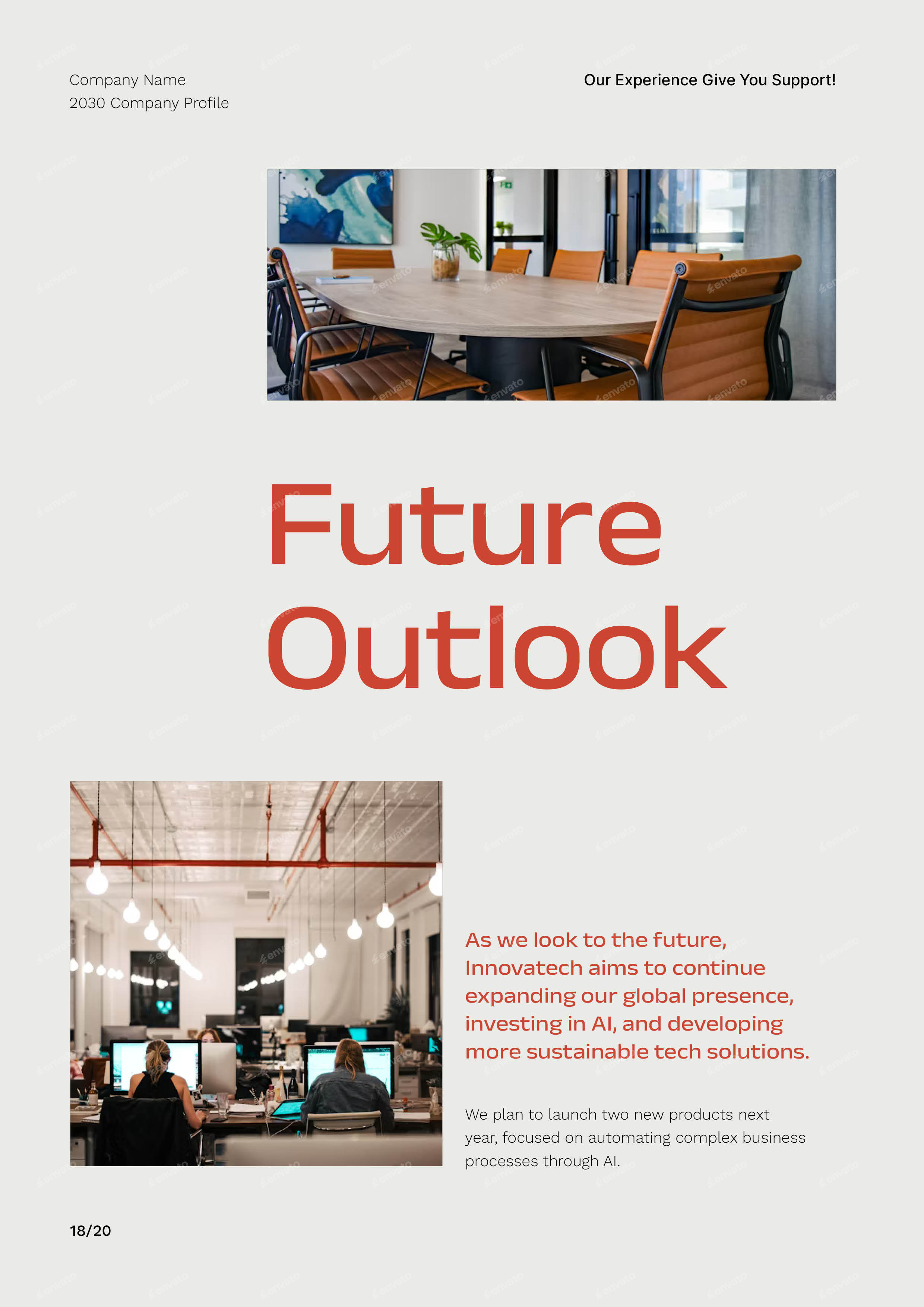 Simple Minimal Company Profile, Print Templates | GraphicRiver