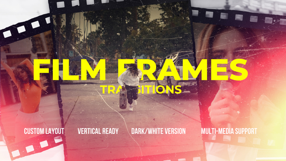 Film Frames Transitions, DaVinci Resolve Templates | VideoHive