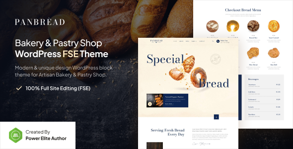 Panbread – Fresh Bakery & Pastry Gutenverse FSE WordPress Theme by jegtheme