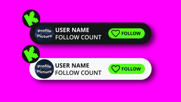 Kick Follow CTA for DaVinci Resolve, DaVinci Resolve Templates | VideoHive