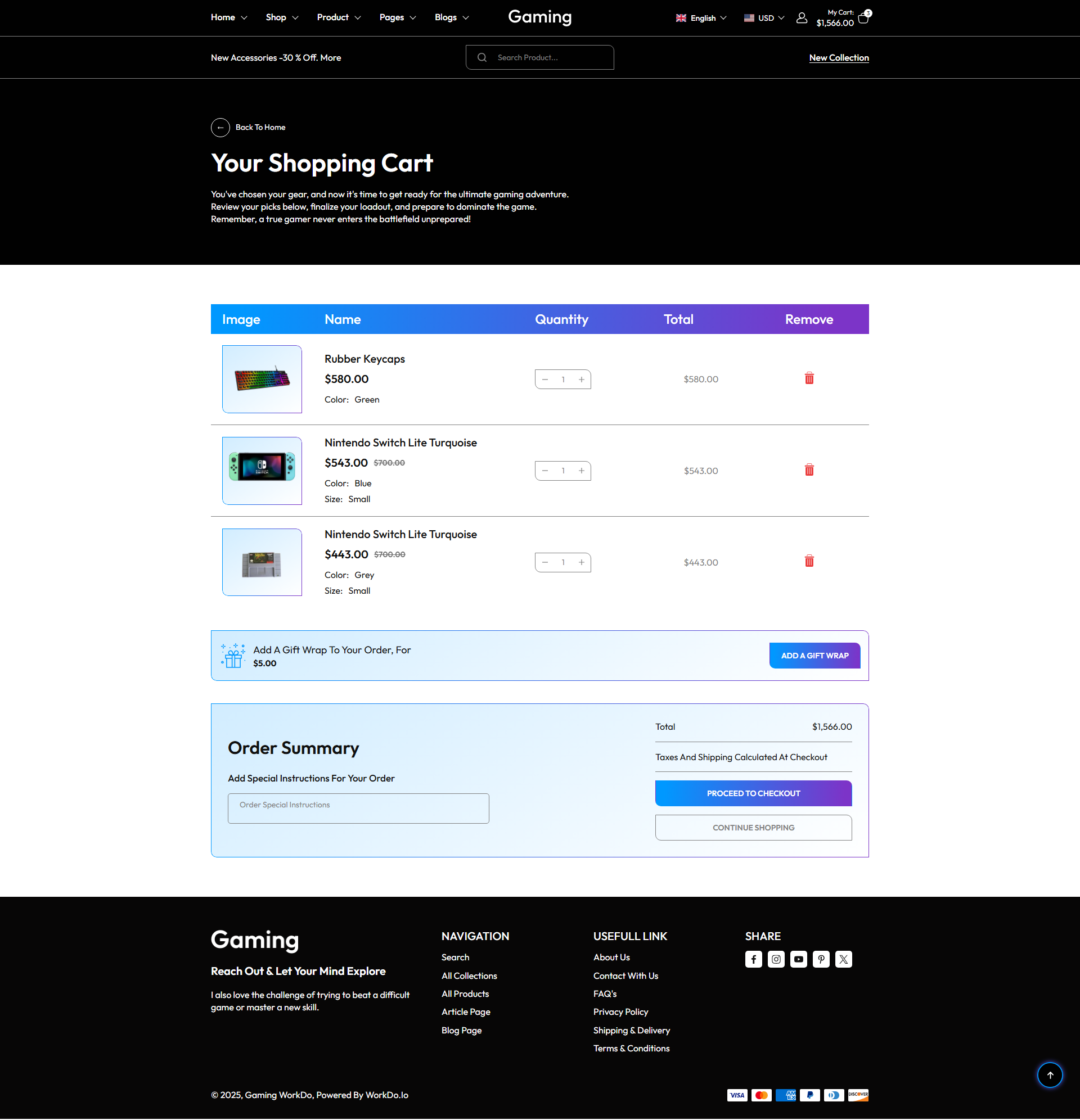 Gaming - Shopify 2.0 eCommerce Theme by WorkDo | ThemeForest