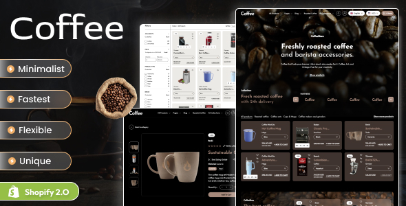 Coffee - Shopify 2.0 eCommerce Theme by WorkDo | ThemeForest