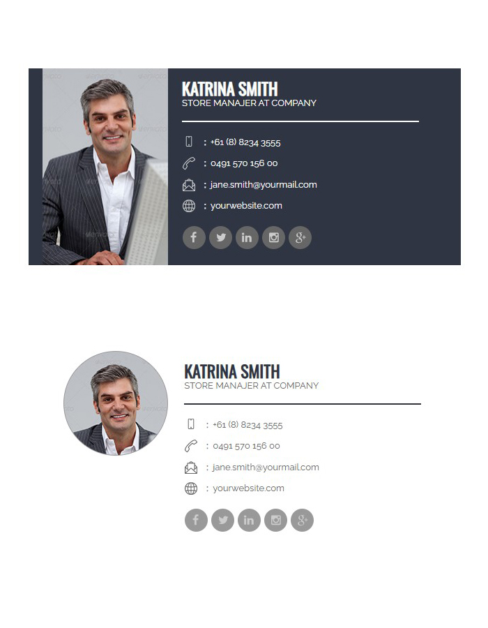 HTML Email Signature Template – Modern, Responsive & Fully Customizable ...