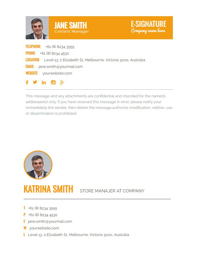 HTML Email Signature Template – Modern, Responsive & Fully Customizable ...