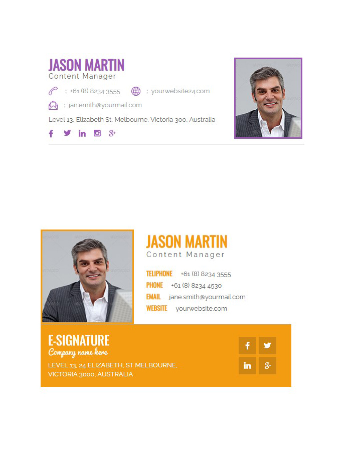 HTML Email Signature Template – Modern, Responsive & Fully Customizable ...