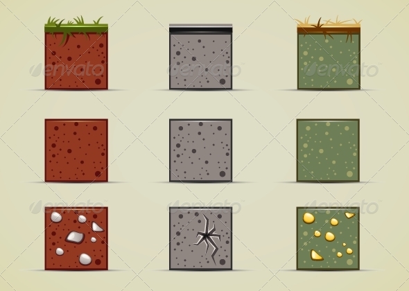 Ground Sprites Collection by getlost | GraphicRiver