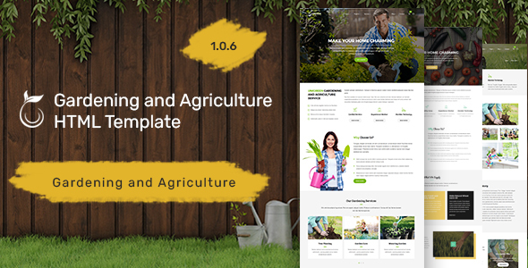 Unigreen - Agriculture and Gardening HTML Template by Unicoder ...