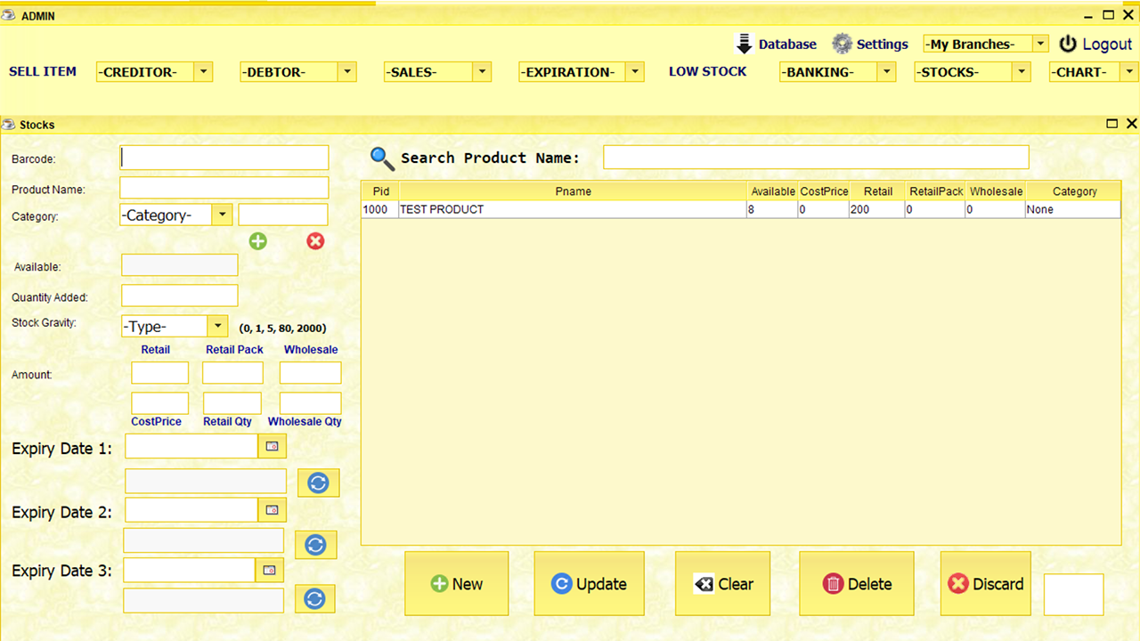 Java Inventory Management Software For Pharmacies and Supermarkets With ...