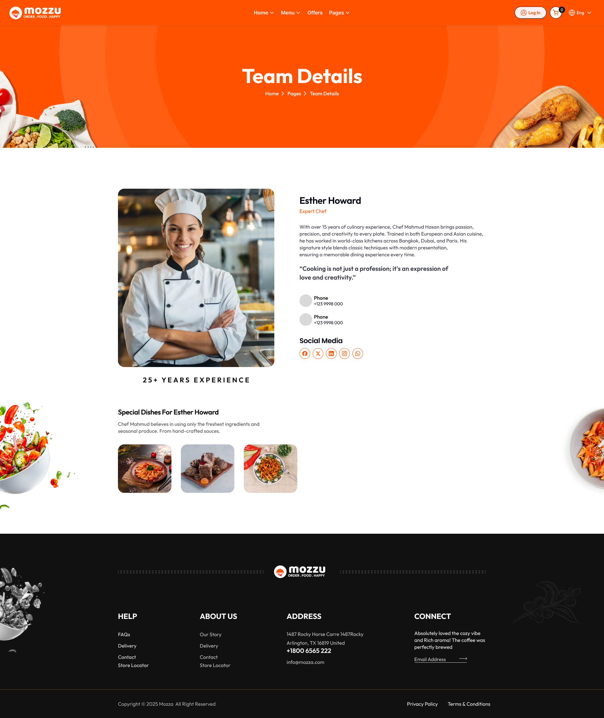 Mozzu – Online Food Ordering & Restaurant Figma Template by ThemeDox