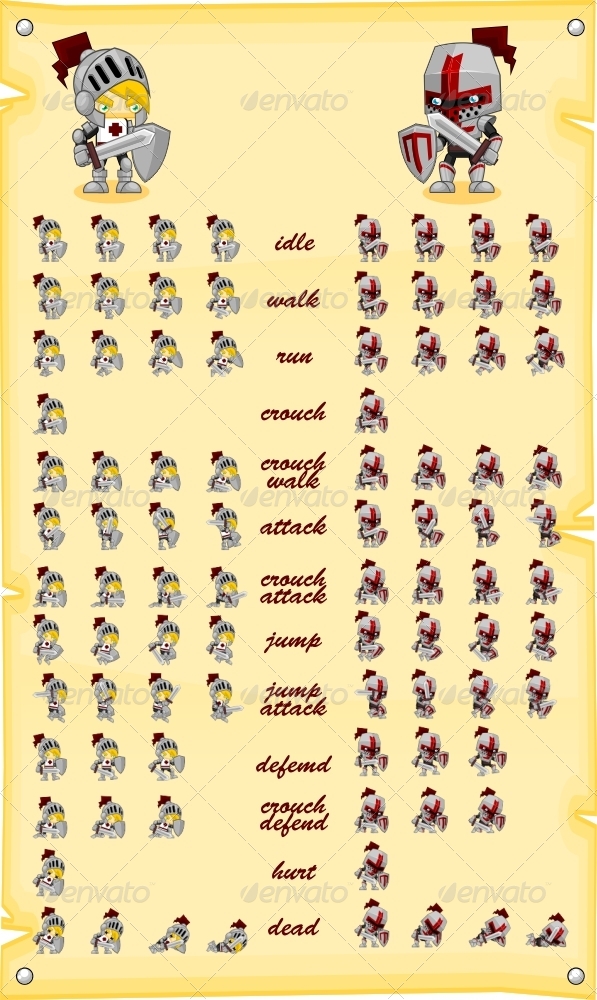 Characters Spritesheet 3, Game Assets | GraphicRiver