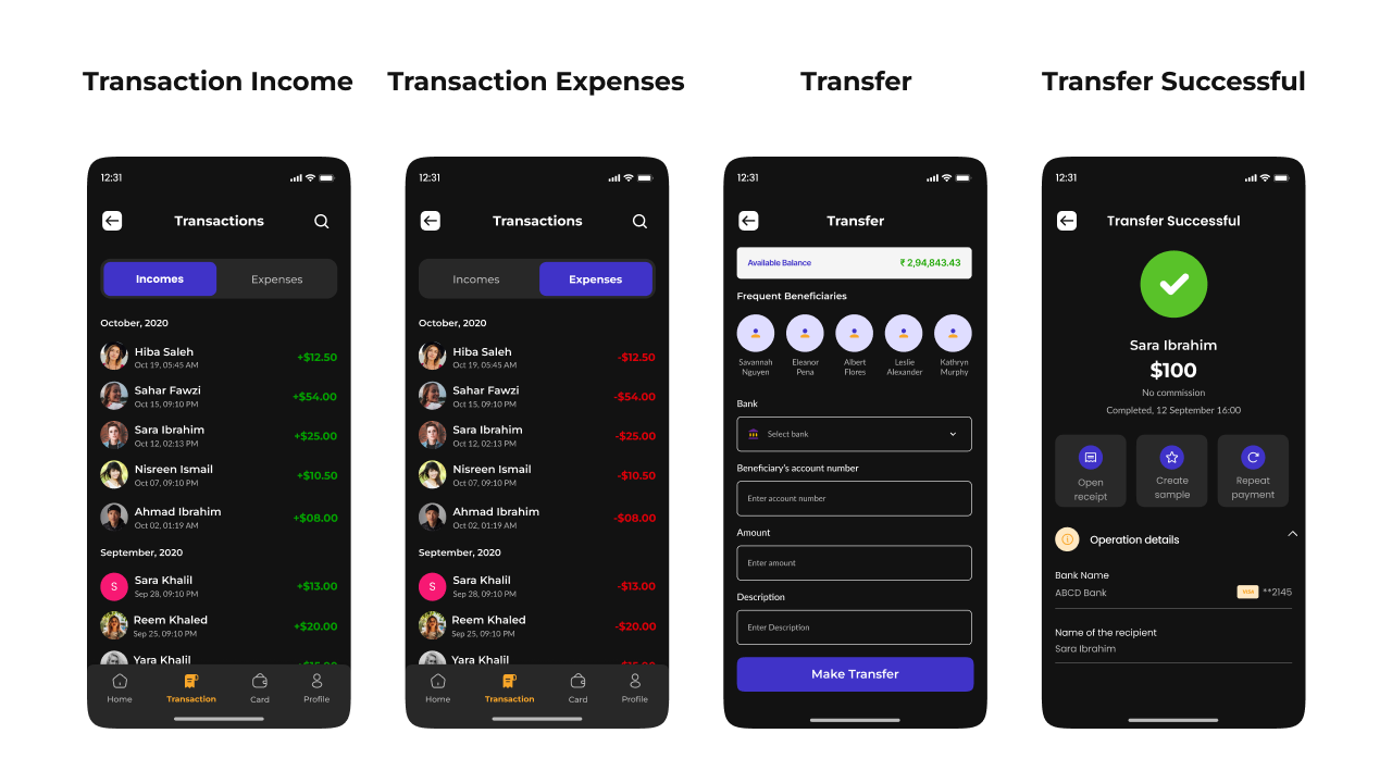 Ezpay | Banking & Finance React Native Expo Template by codeforge0