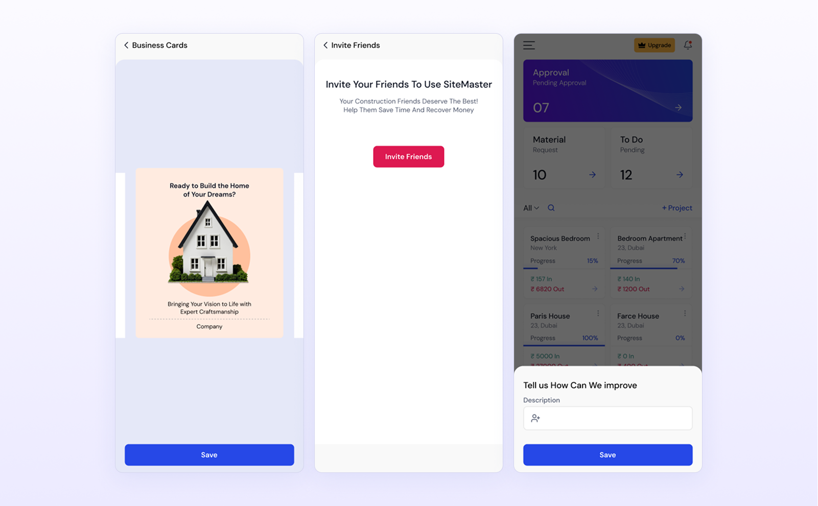SiteMaster - React Native CLI Construction Management App Template by ...