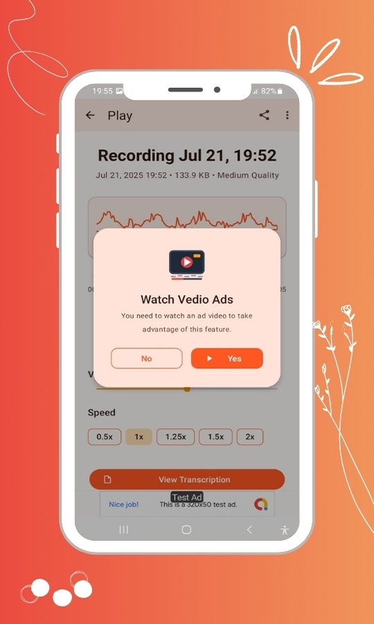 Smart Voice Recorder & Transcriber - Android App (Java) by devloper416