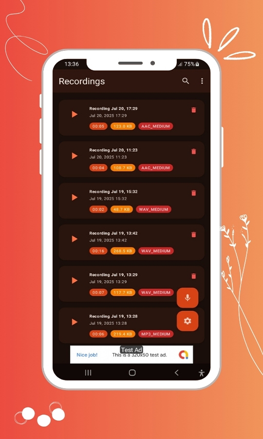 Smart Voice Recorder & Transcriber - Android App (Java) by devloper416