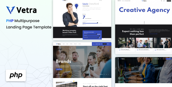 Vetra - PHP Multipurpose Agency & Portfolio Template by Stackbros | ThemeForest