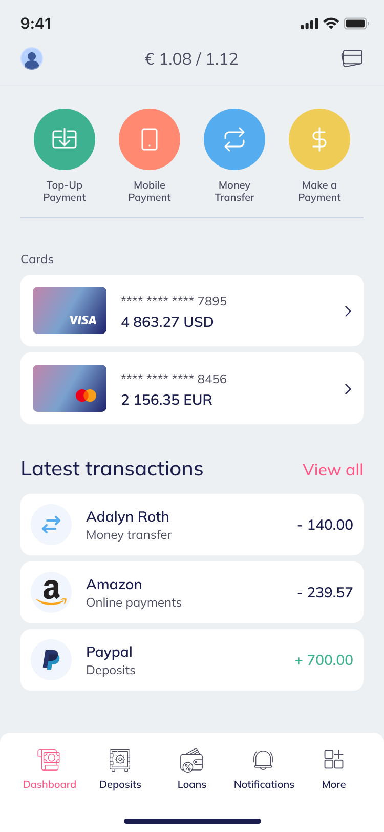 Teofin – Next.js Mobile Banking & Finance PWA by George_Fx | CodeCanyon