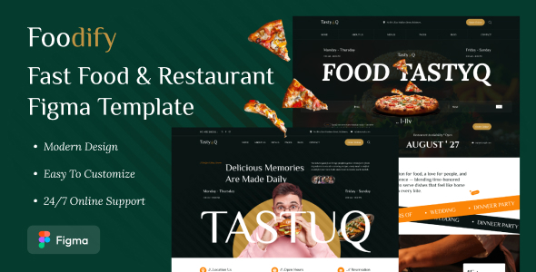 Foodify – Fast Food & Restaurant Figma Template by codifytheme | ThemeForest