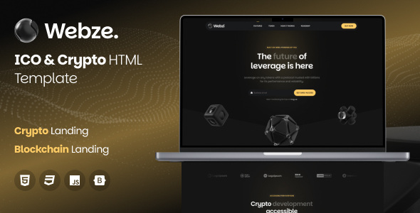 Webze - ICO & Crypto Landing Page Template by themeadapt | ThemeForest