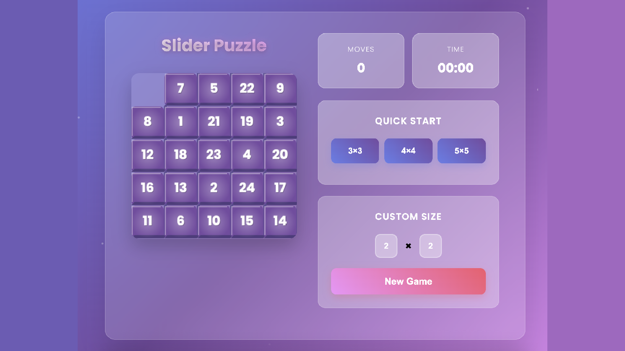 Sliding Number Puzzle – Classic Brain Teaser HTML5 Game by k29solutions
