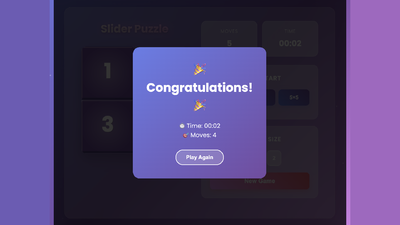 Sliding Number Puzzle – Classic Brain Teaser HTML5 Game by k29solutions