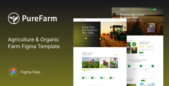 PureFarm - Agriculture & Organic Farm Figma Template by Mugli | ThemeForest