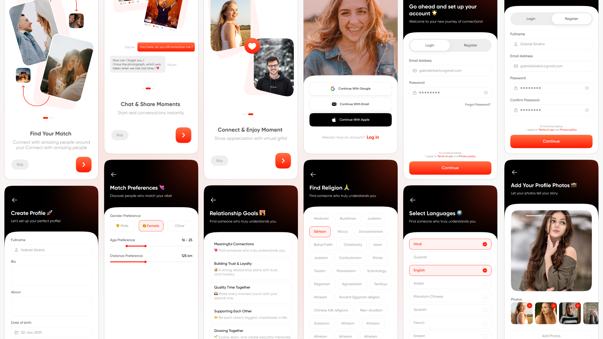 Orange - Dating app with Livestream, Chat, Gifts, Payouts : Flutter ...