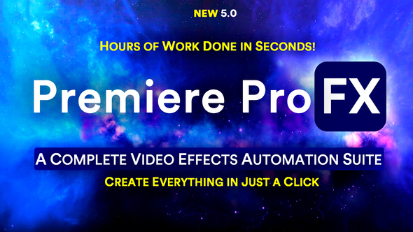 Premiere Pro FX – A Complete Video Effects Automation Suite, Premiere ...