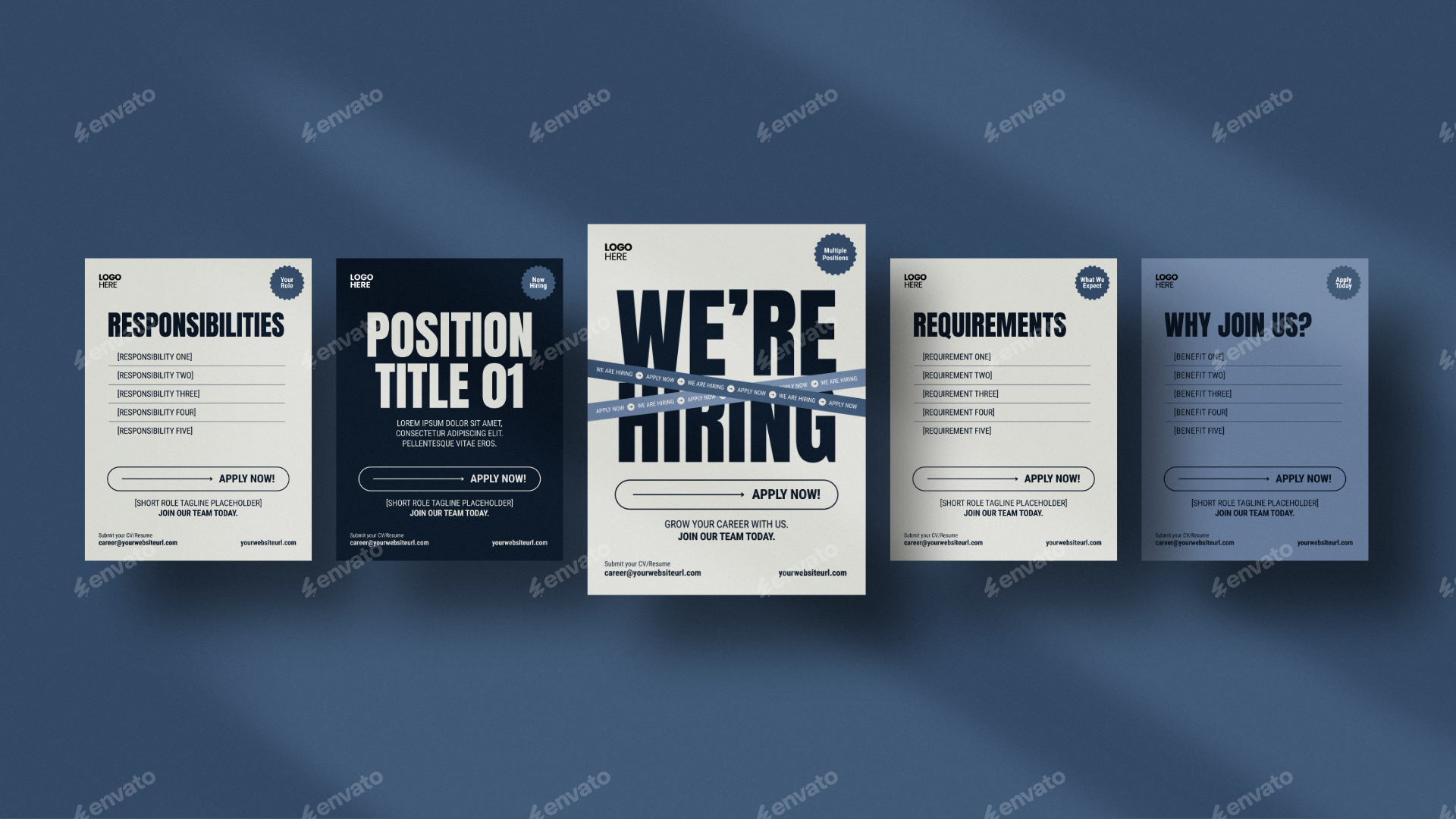 We Are Hiring Carousel Templates - Job Vacancy Social Media Pack, Web ...