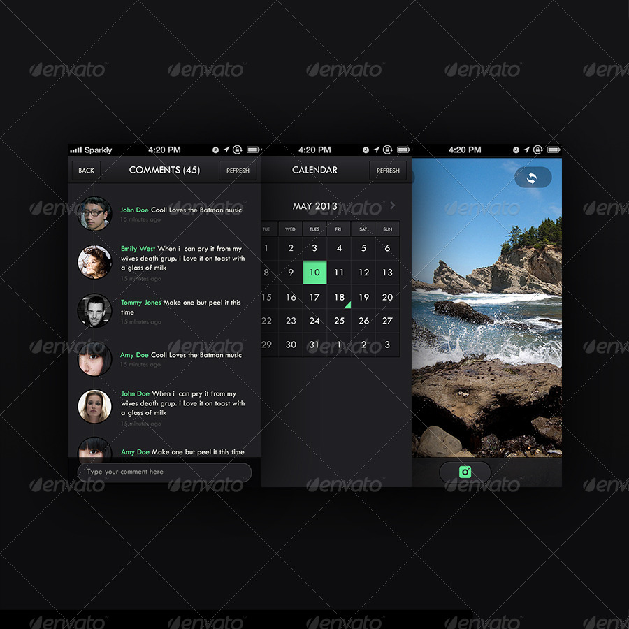 Sparkly iOS UI Set , Web Elements | GraphicRiver