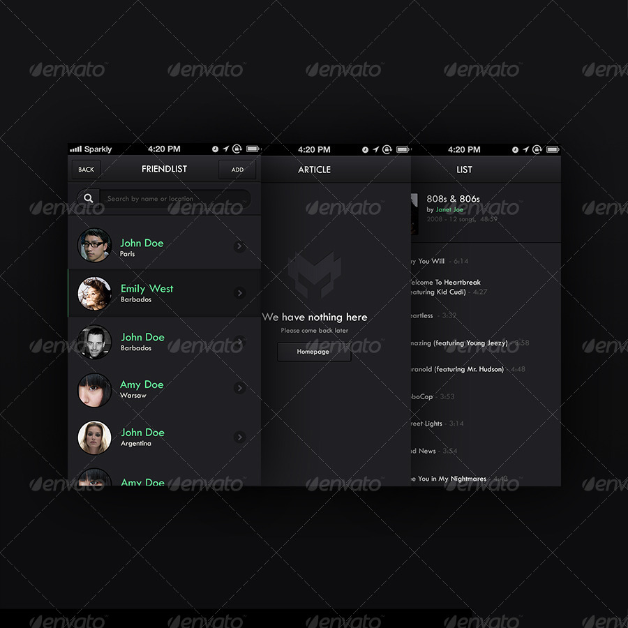 Sparkly iOS UI Set , Web Elements | GraphicRiver
