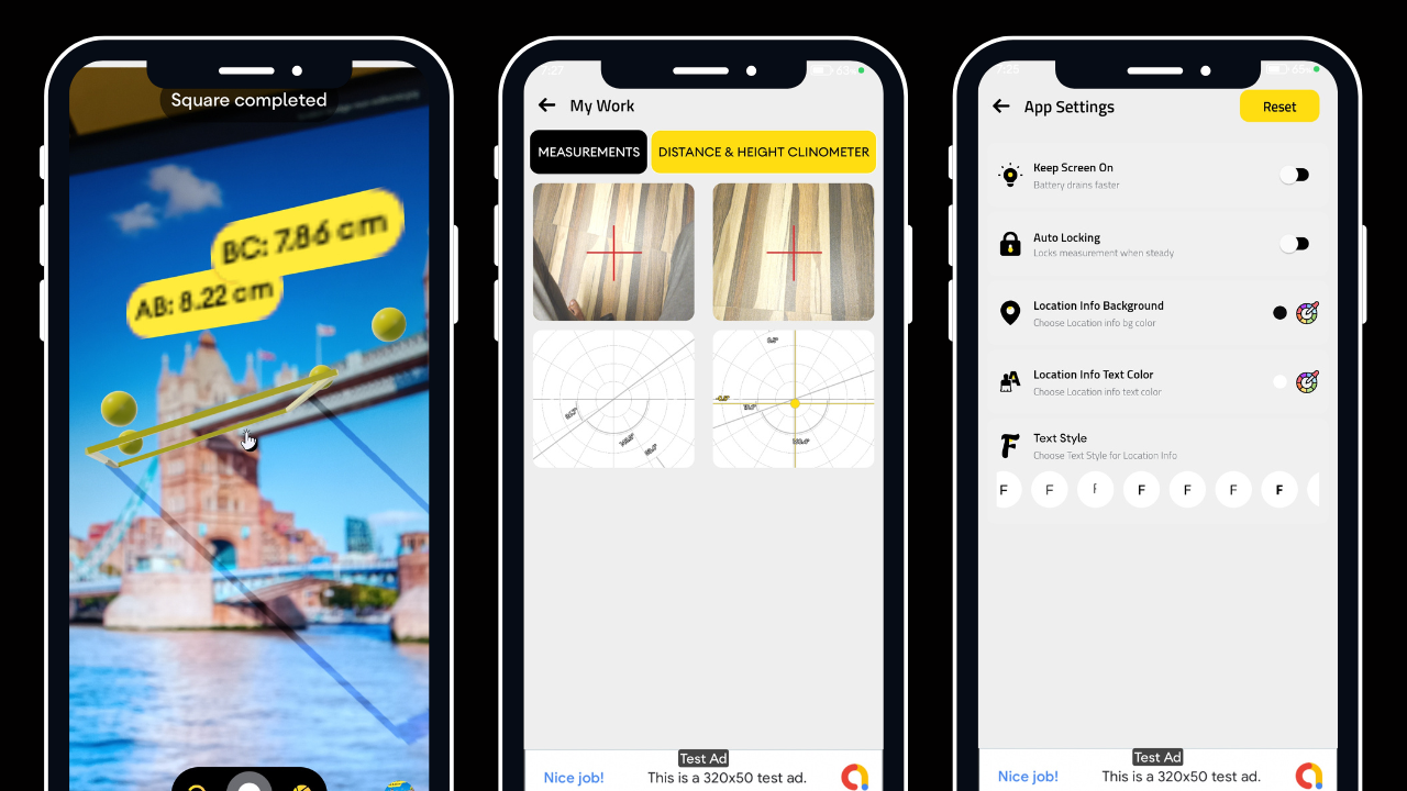 AR Ruler Camera Measure Tool with AdMob Ads Android by MJAppsStudio