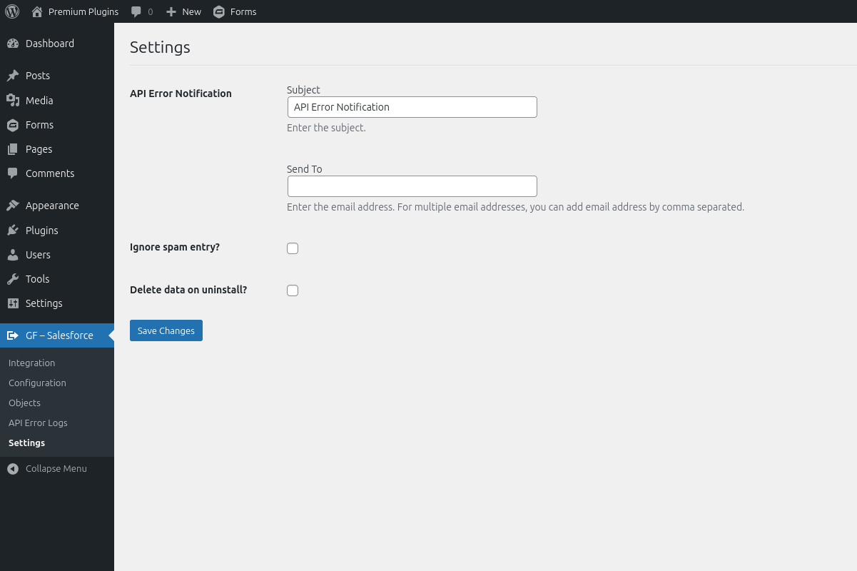 Gravity Forms - Salesforce Integration Enhanced by obtaincode | CodeCanyon
