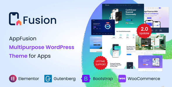 AppFusion - Mobile App Landing WordPress Theme by W3Engineers | ThemeForest