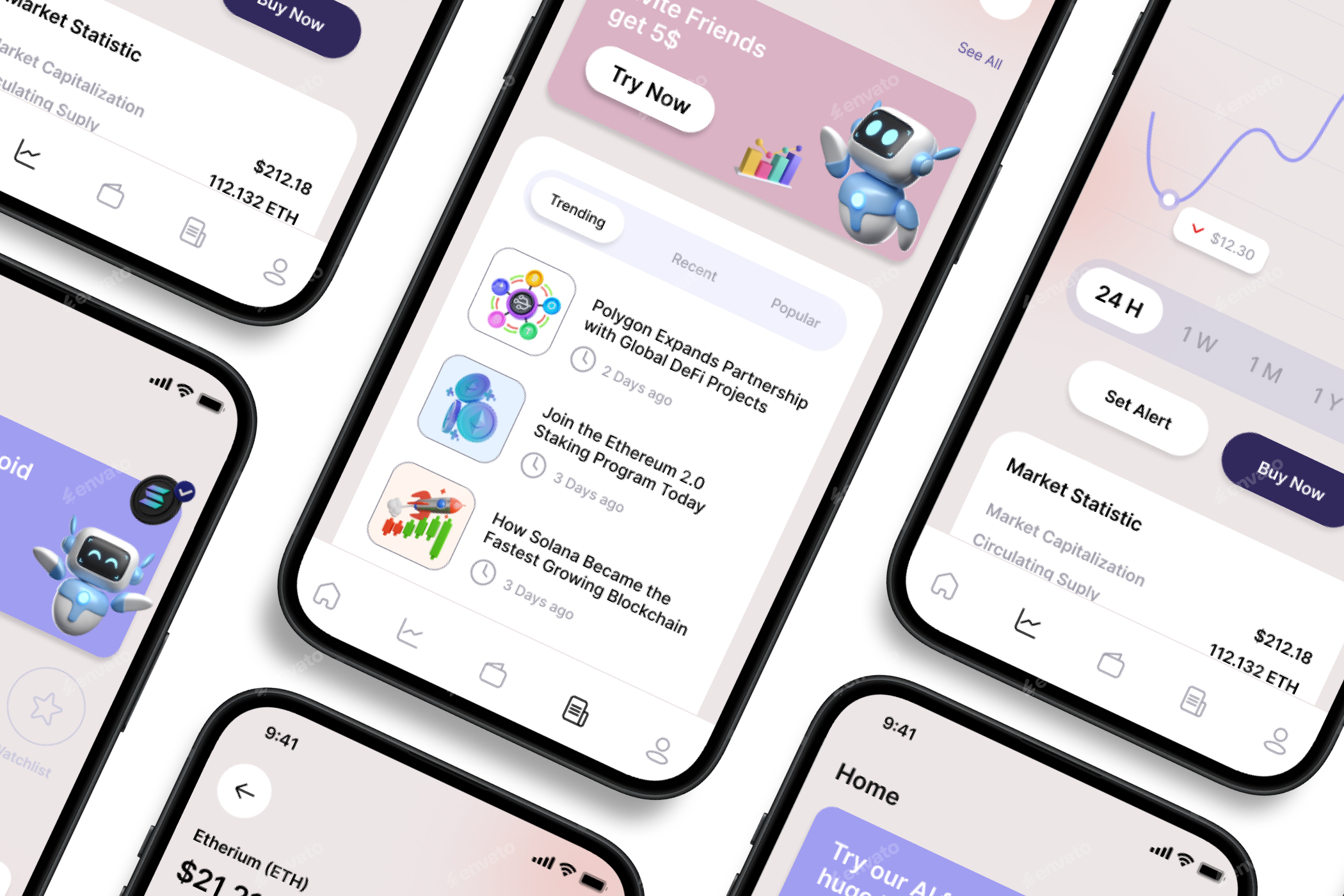 Smart Wallet - Mobile App UI Kit, Web Elements | GraphicRiver