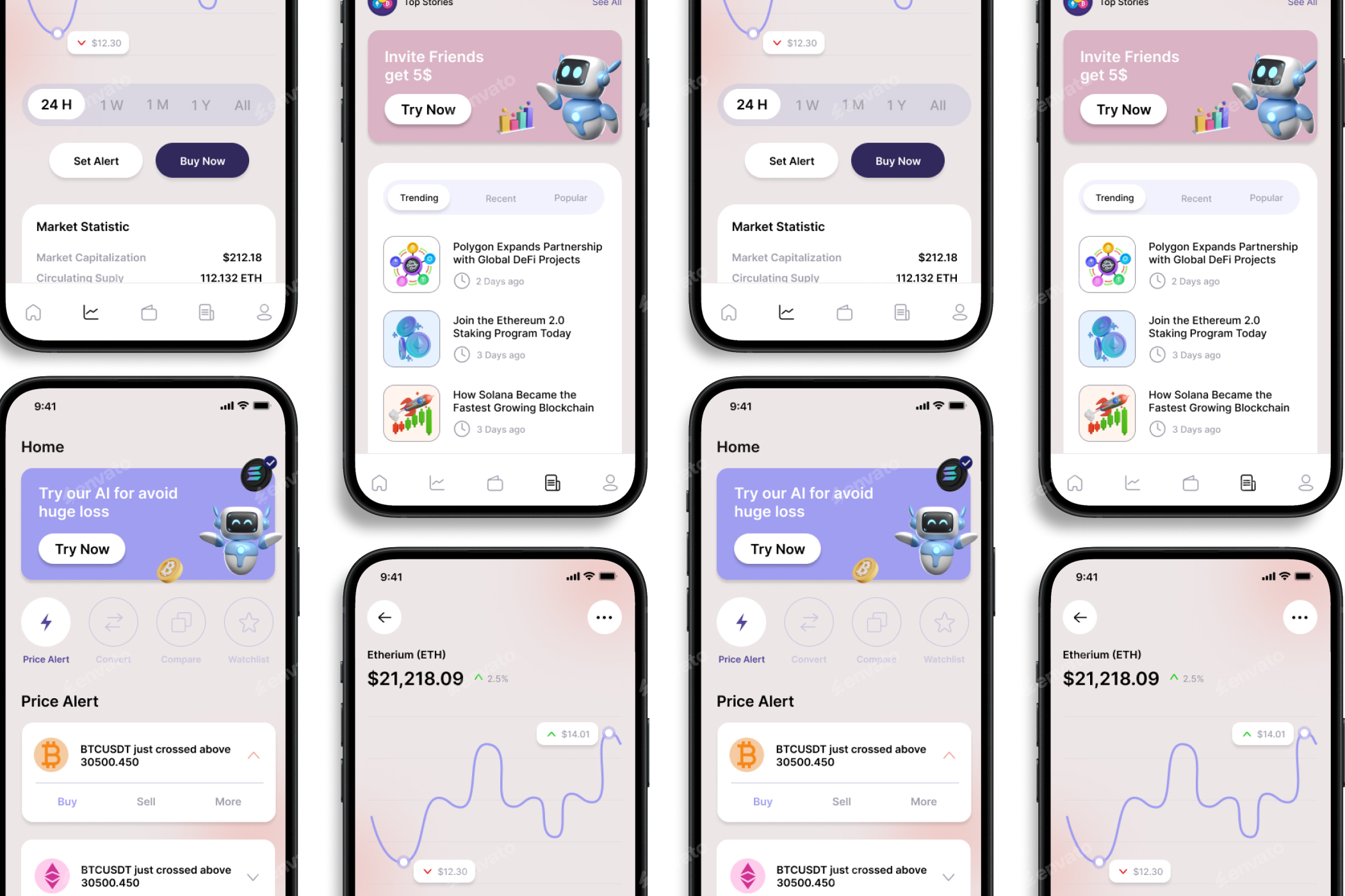 Smart Wallet - Mobile App UI Kit, Web Elements | GraphicRiver