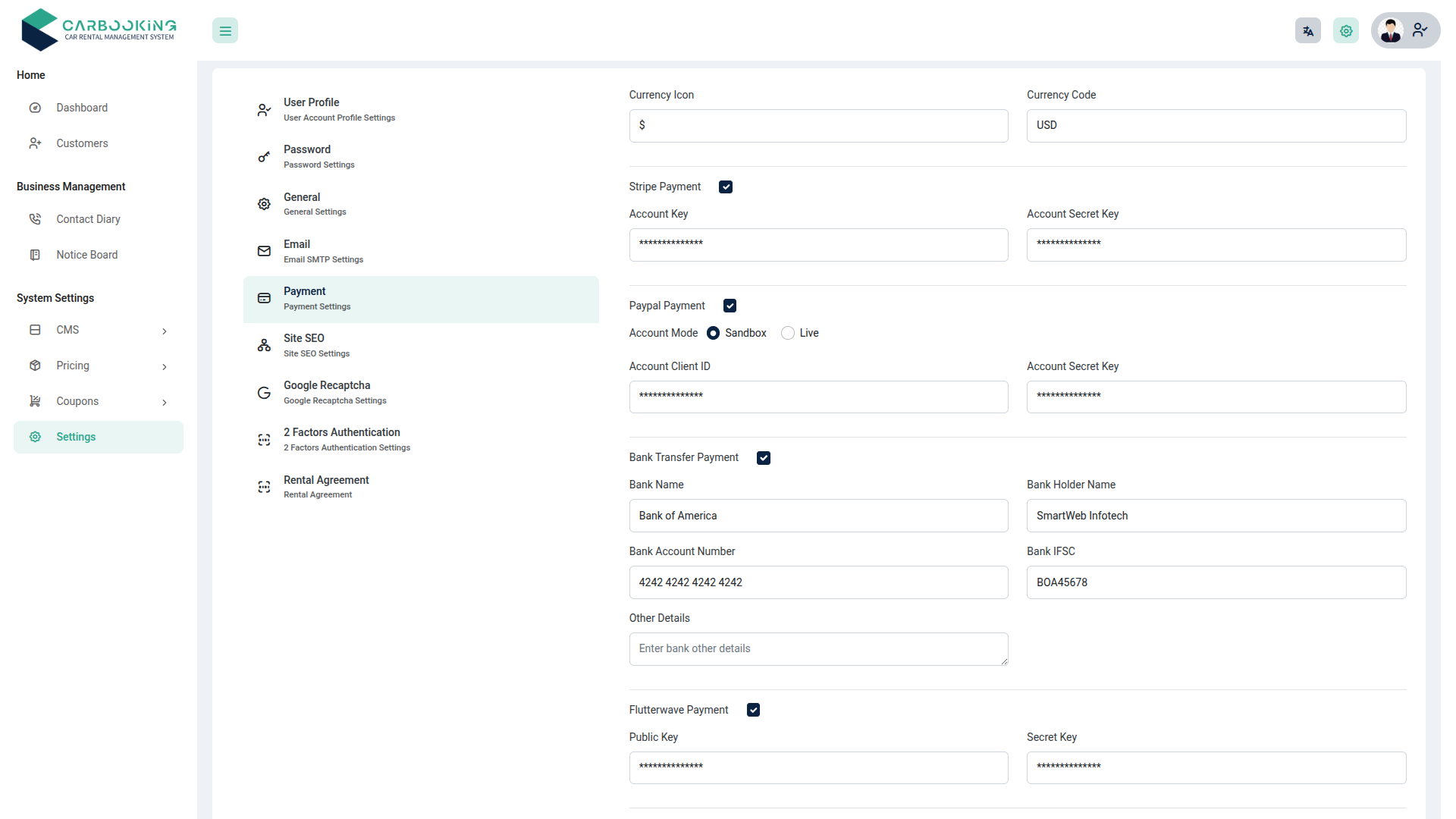Car Booking SaaS - Car Rental Management System by smartwebinfotech