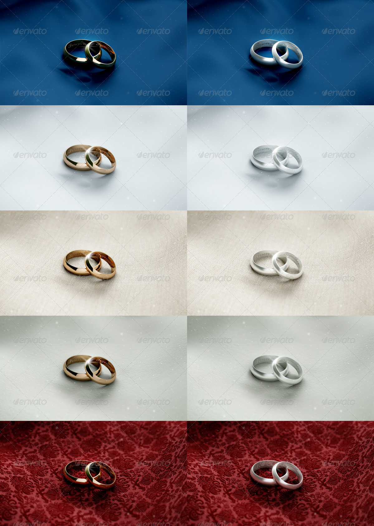 Photorealistic Wedding Rings, Graphics | GraphicRiver