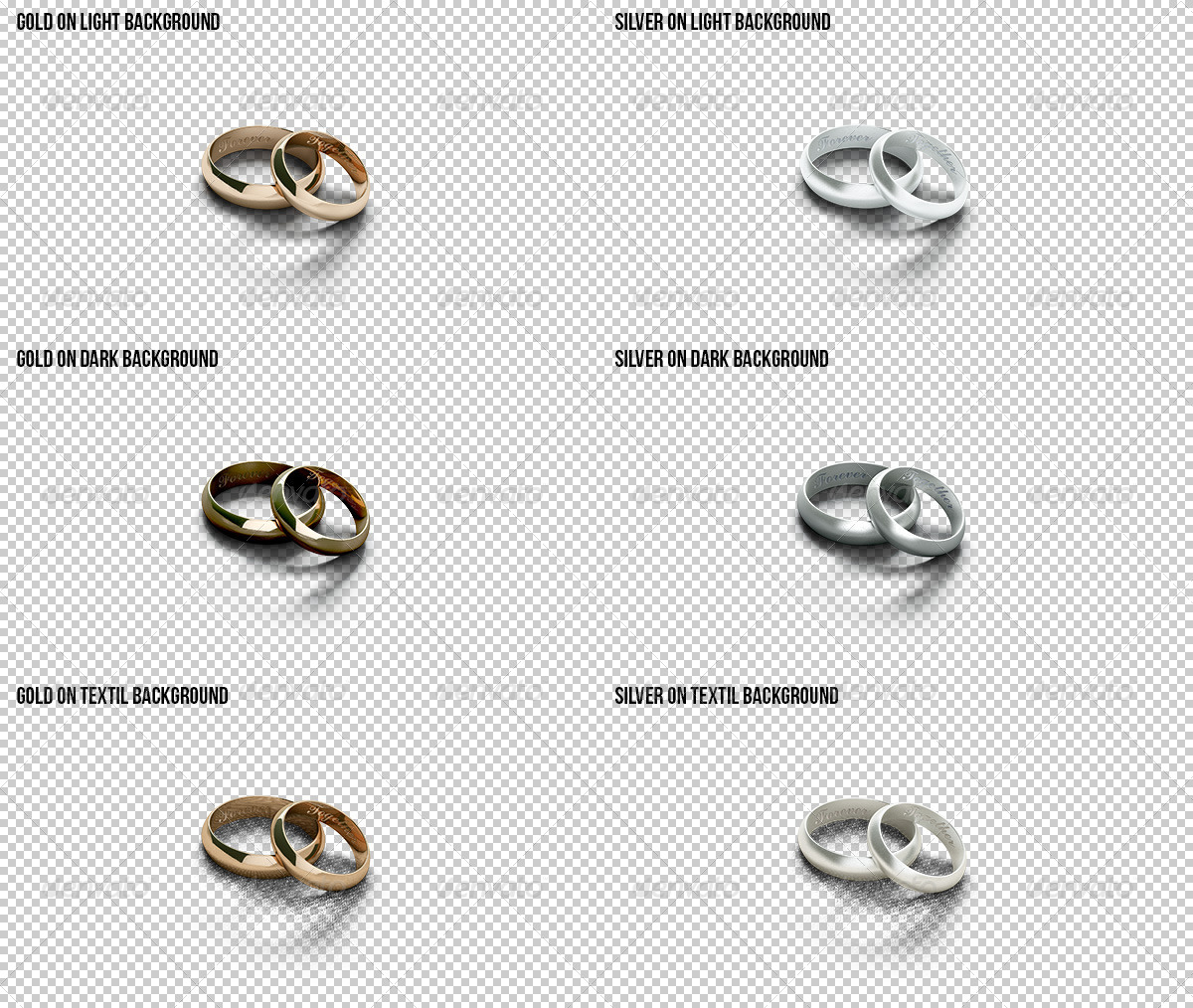 Photorealistic Wedding Rings, Graphics | GraphicRiver