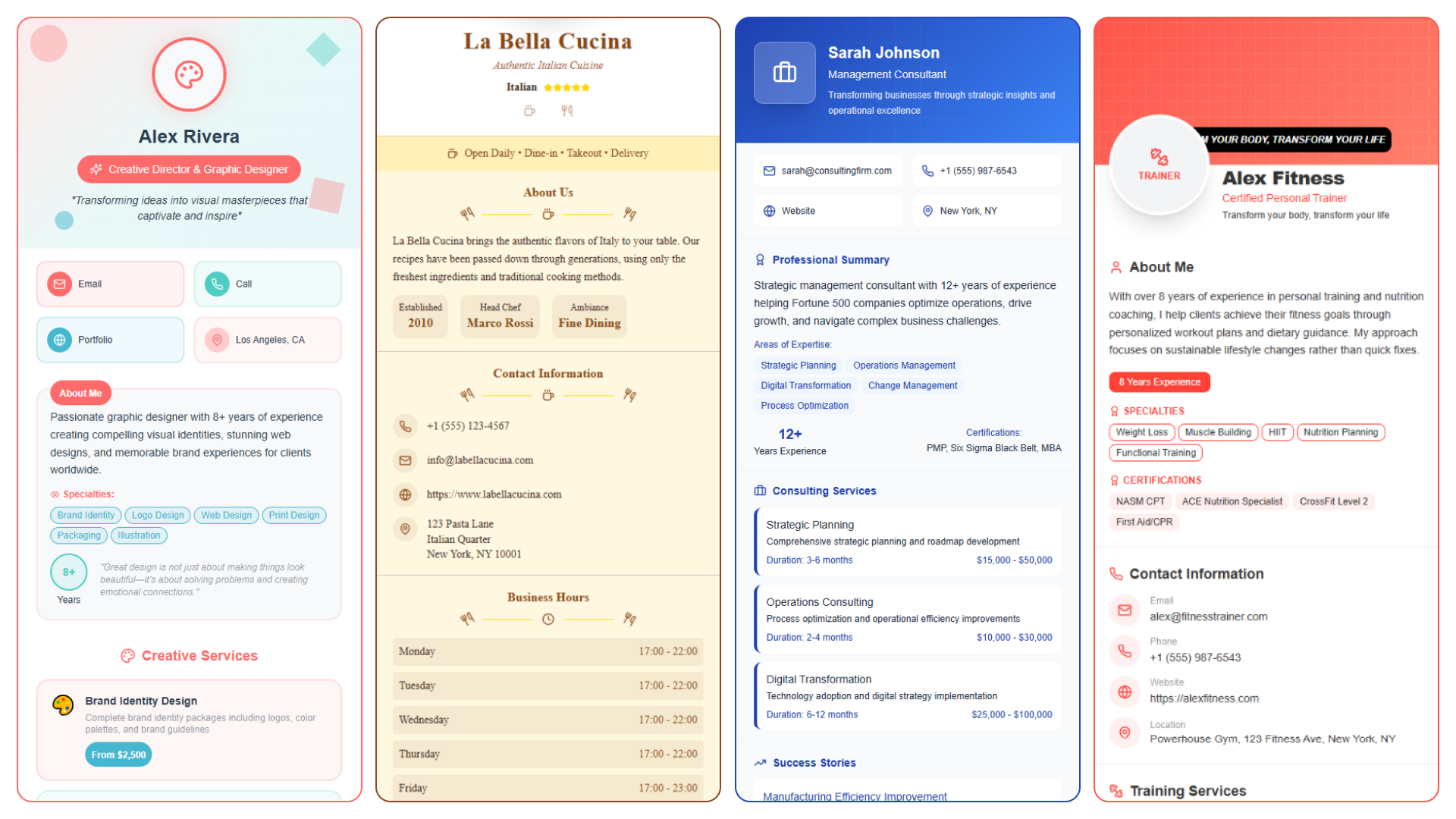 vCard SaaS - Digital Business Card Builder - Bio Links Builder by WorkDo