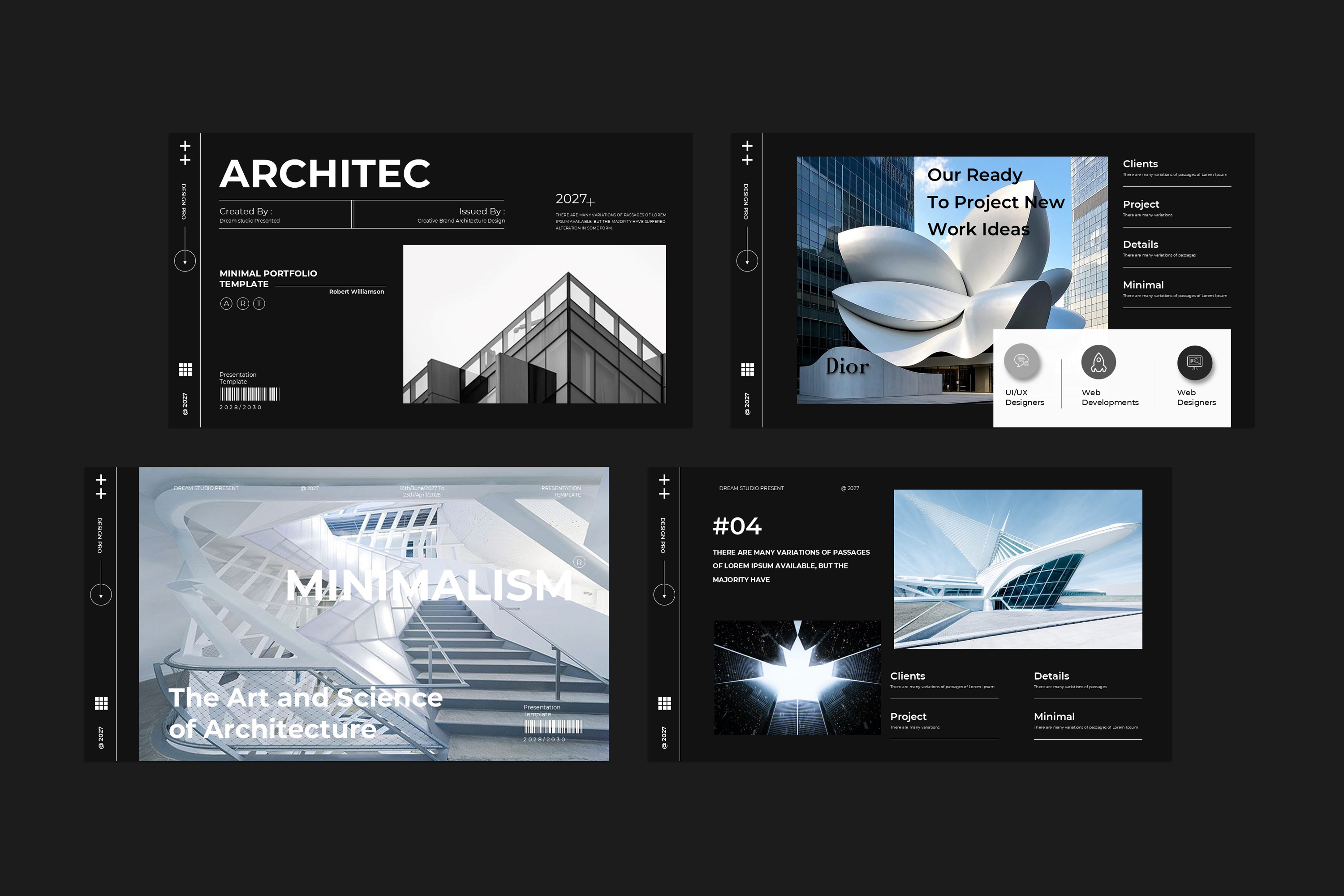Architecture Portfolio PowerPoint Presentation Template, Presentation ...