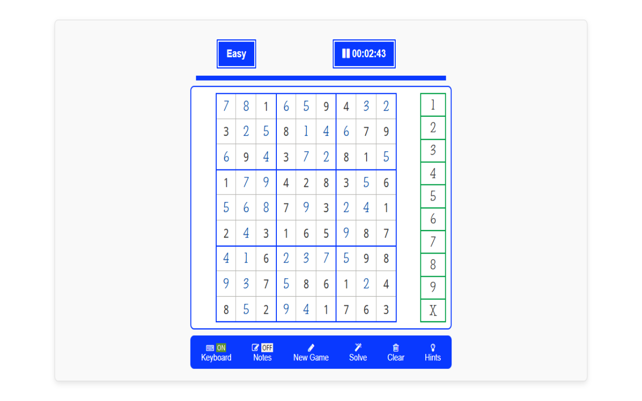 Sudoku Game A Classic Number Puzzle Game by CodesTerra | CodeCanyon