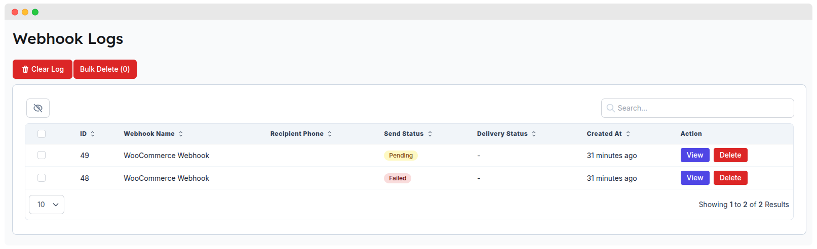 eCommerce Webhook Notifications Addon for WhatsMarkSaaS by corbitaltech