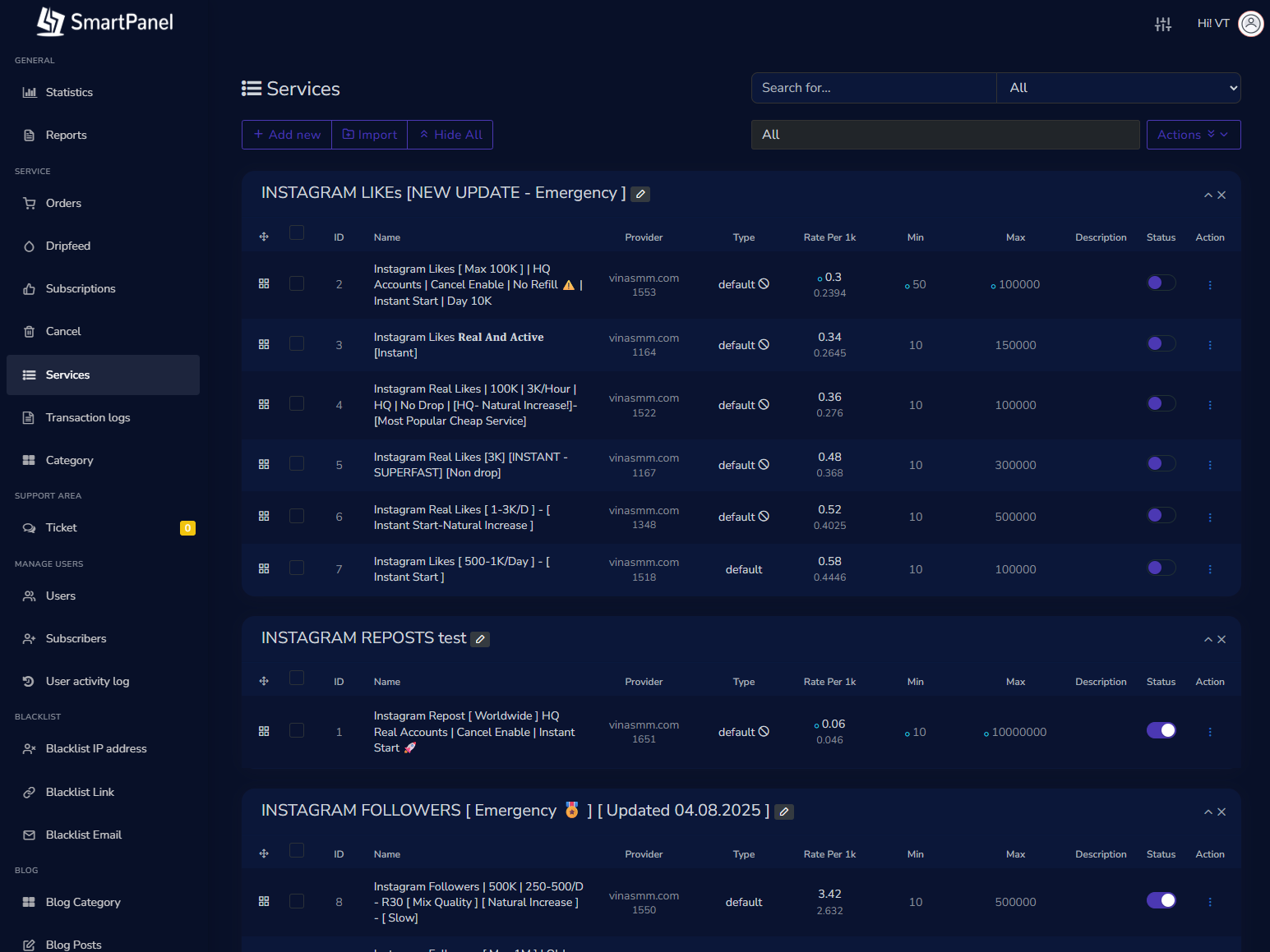 SmartPanel - SMM Panel Script by SmartKaido | CodeCanyon