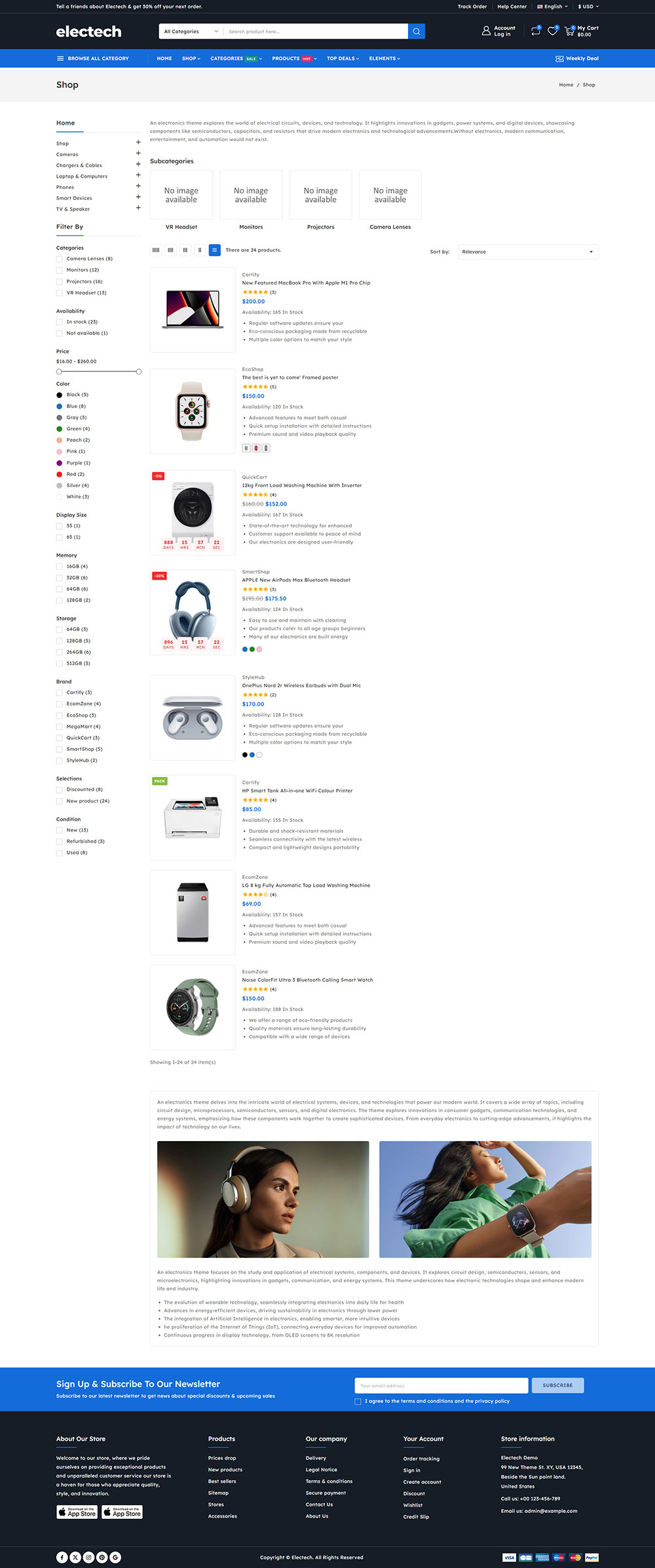 Electech - Electronics Mega Store Prestashop Responsive Theme by codezeel
