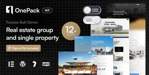 OnePack - Real Estate & Property Construction WordPress Theme by Case-Themes
